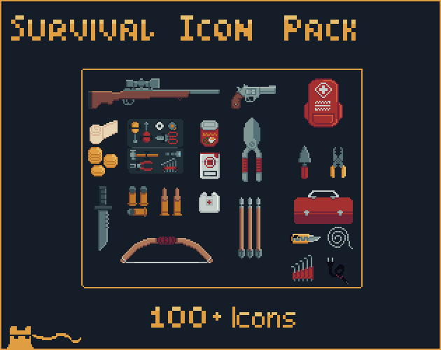 Pixel Survivor Icon Pack by IvoryRed
