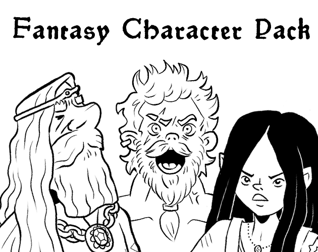 Fantasy character art pack by Stoneshore