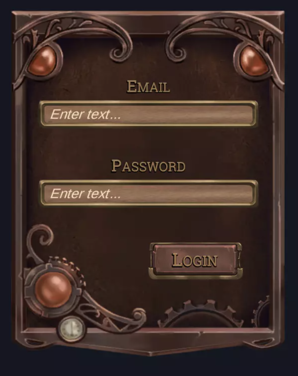 Steampunk UI by Babadulnek