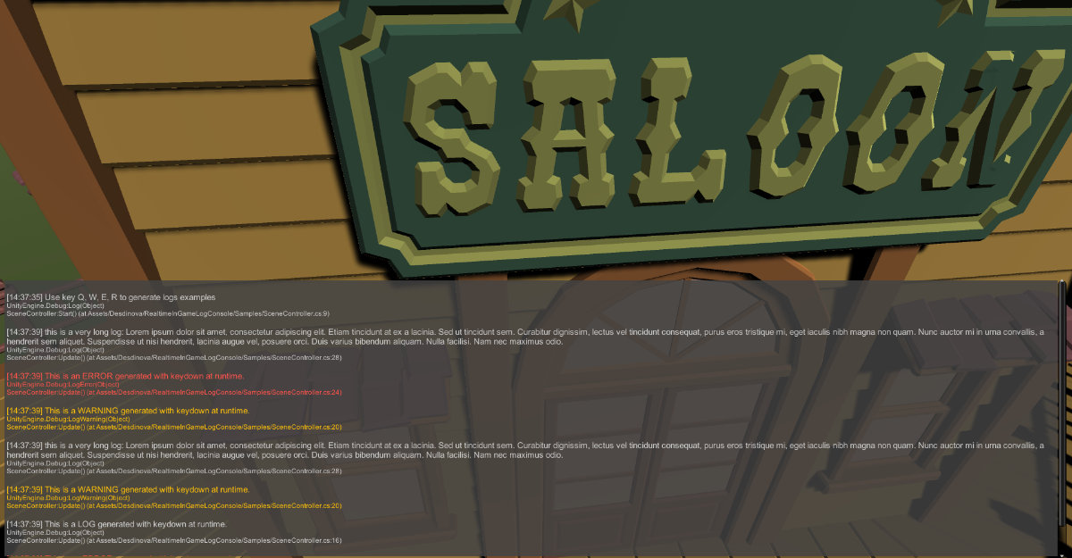 Realtime In Game Log Console by Desdinova Realtime In Game Log Console by Desdinova