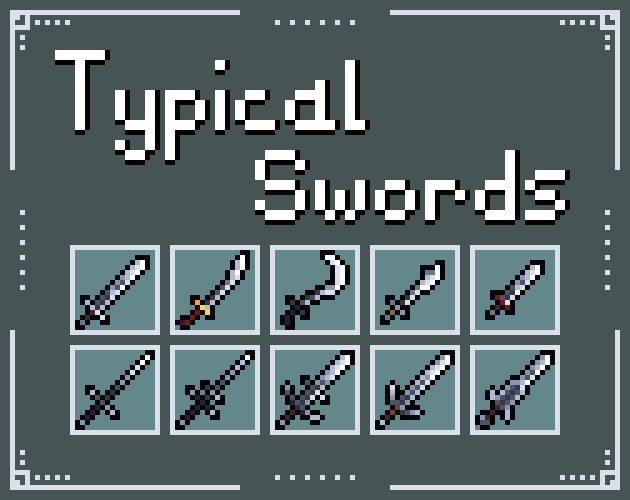 Typical Sword Collection 16x16 by PolishedStone