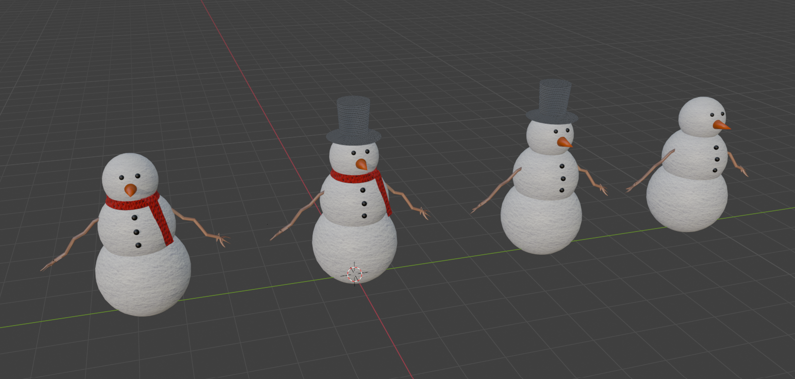 SnowMan 3D Assets by RenanZX