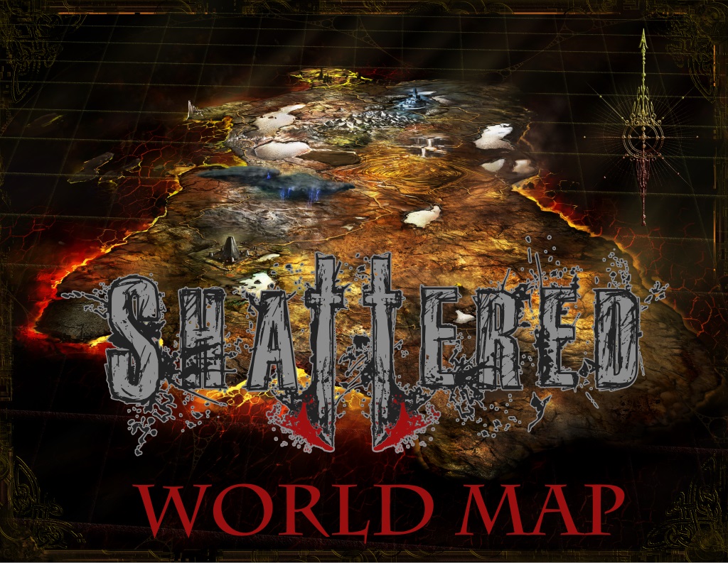 Shattered World Map by It's Never Dark Enough