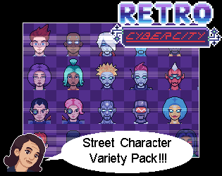 Street Characters Portrait VARIETY Pack by everlyspixelsandpens
