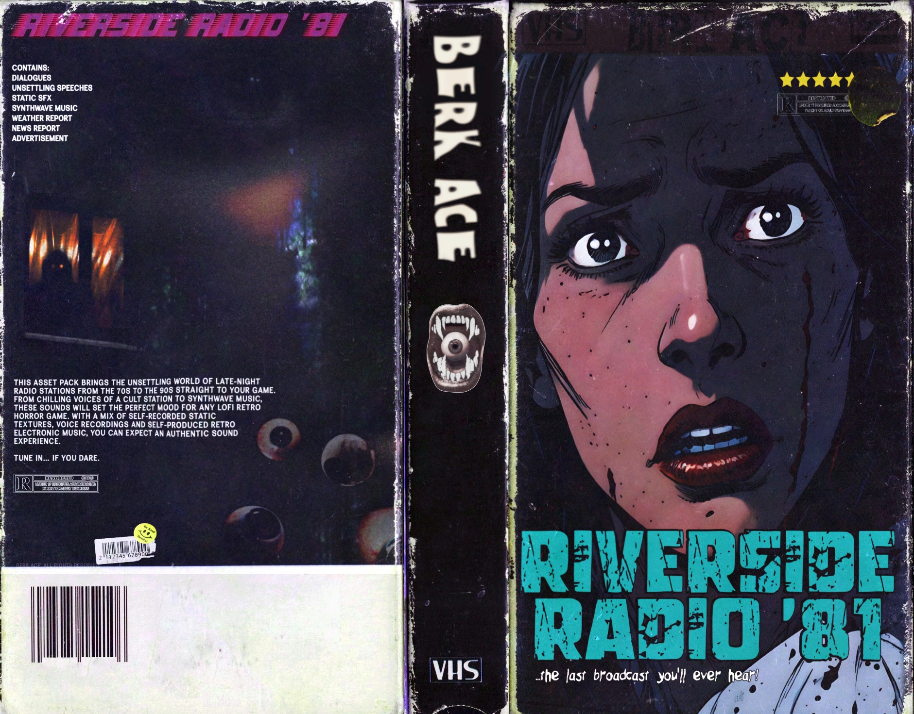 80s/90s Retro Horror Radio SFX And Music - "RIVERSIDE RADIO 81" by BERK ACE