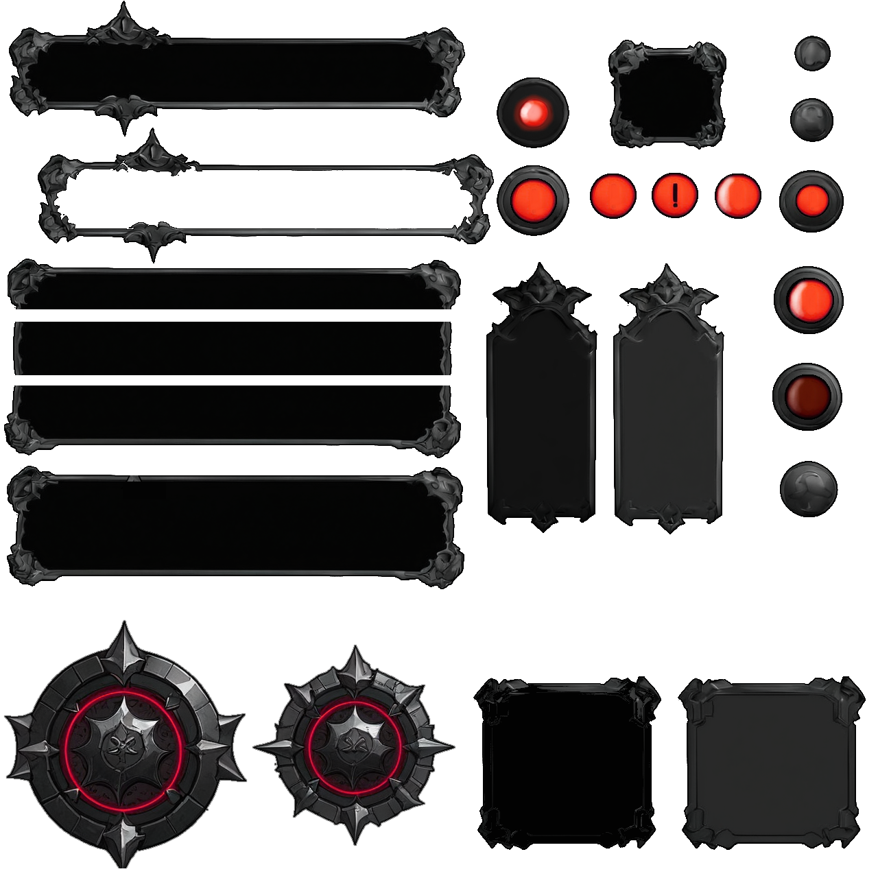UI Assets - Dark Fantasy V.1 by W_K_Studio