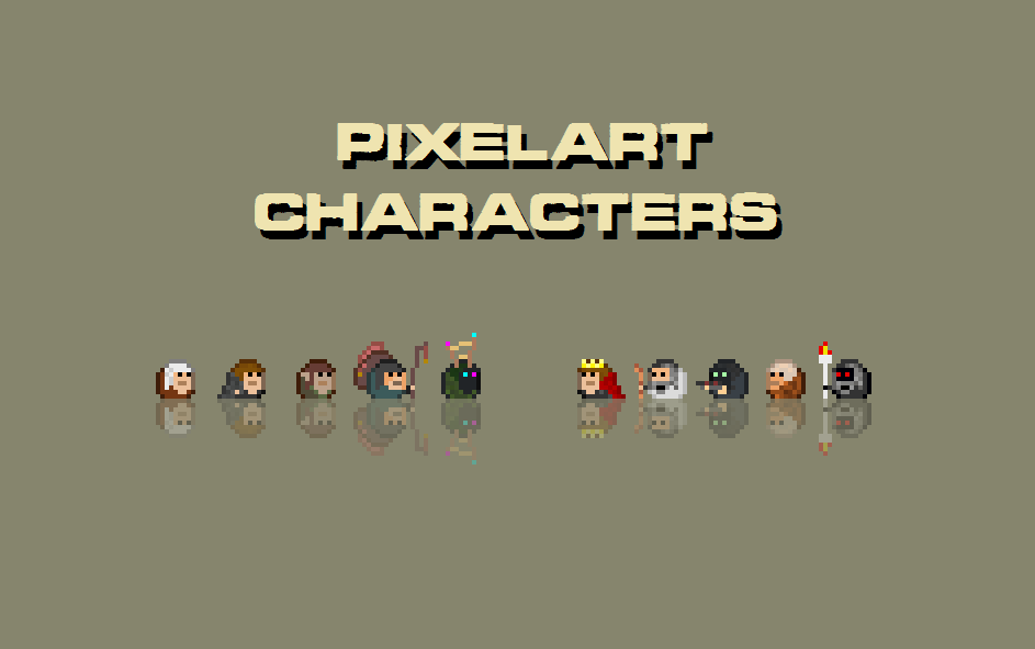 Pixelart characters by Jarp.pix