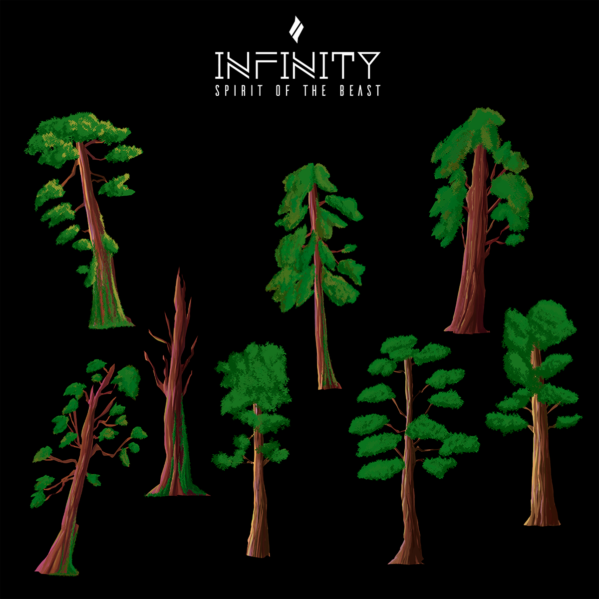 2D Forest Trees FREE Assets by Road to the Infnity