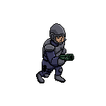 Isometric Soldier/Guard 6-side animation [PIXEL] [SPRITES] by combosmooth
