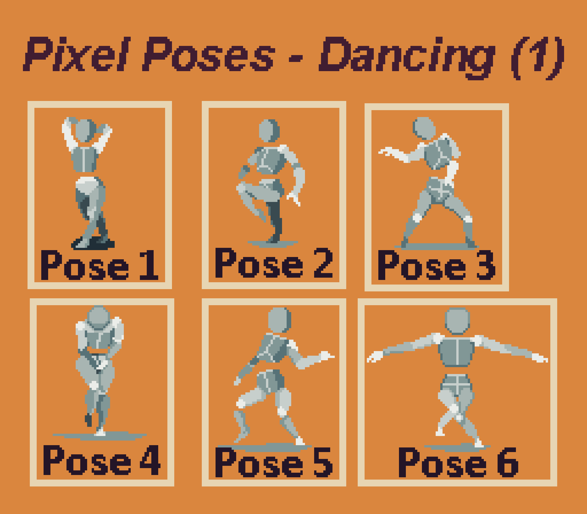 Pixel Poses Dancing 1 By SamPixelOnly