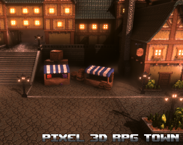 Pixel 3D RPG Town Pack by Ultimate_End