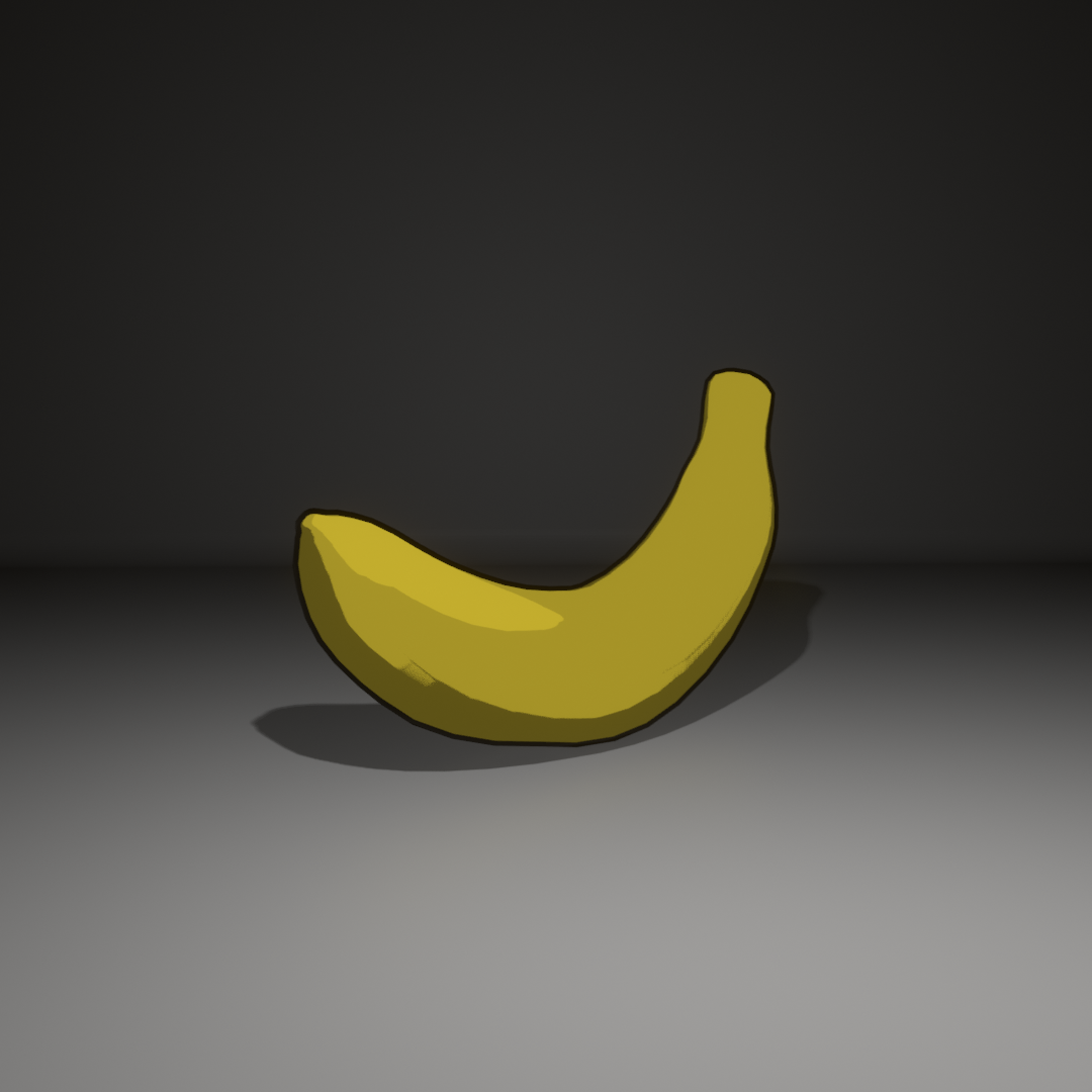 3D Banana Model by Plewr