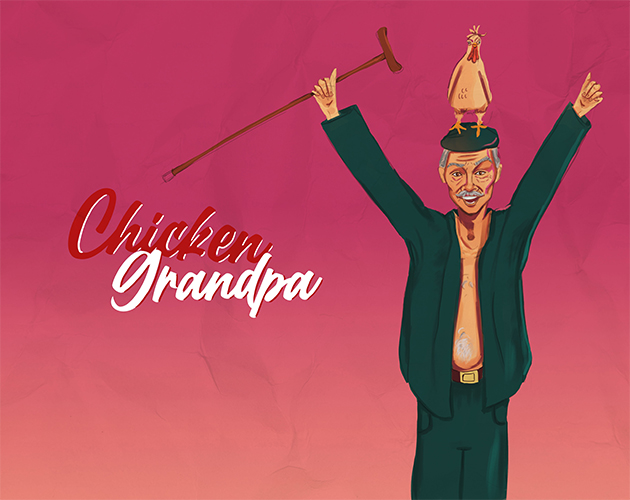 Chicken Grandpa by sabrinasilva.art