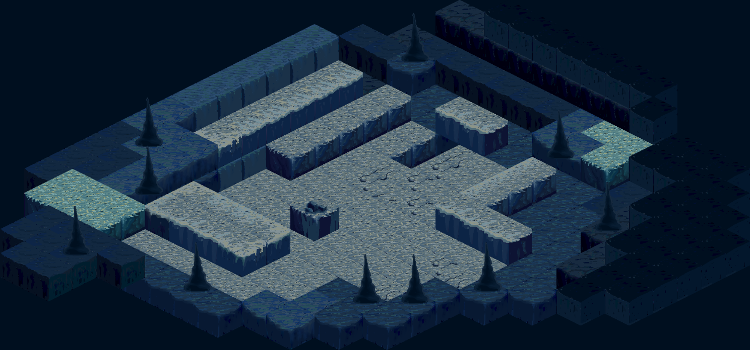 Isometric Cave Tileset by Yuli_Enderling