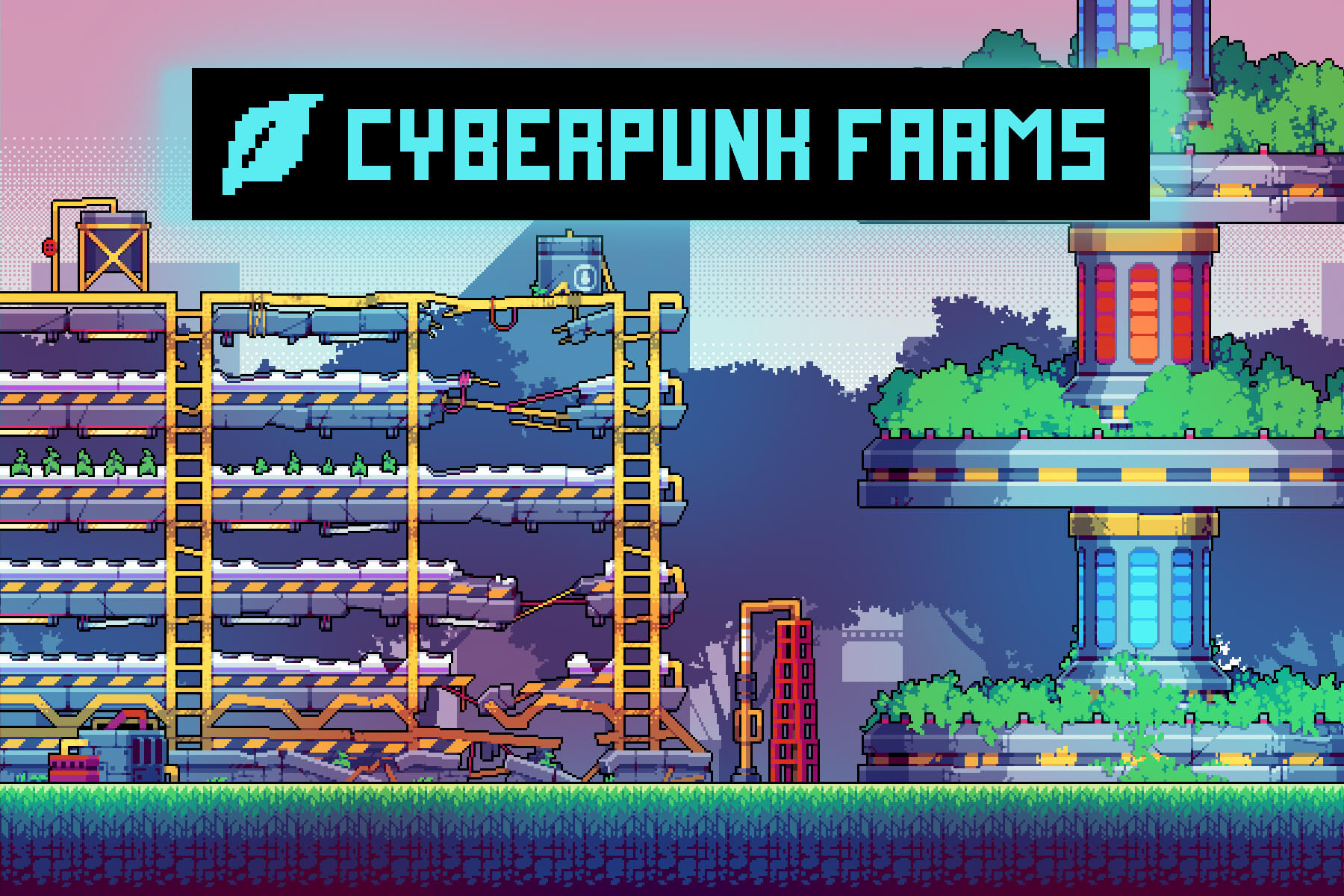 Cyberpunk Farm Pixel Asset Pack by Free Game Assets (GUI, Sprite, Tilesets)