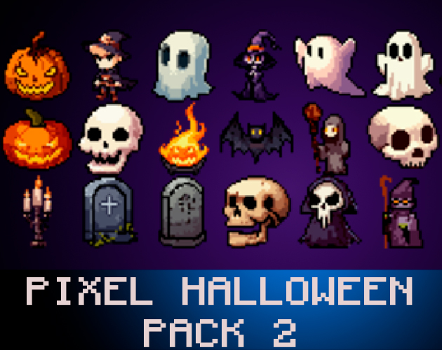 Pixel Halloween Pack 2 by FortressSide