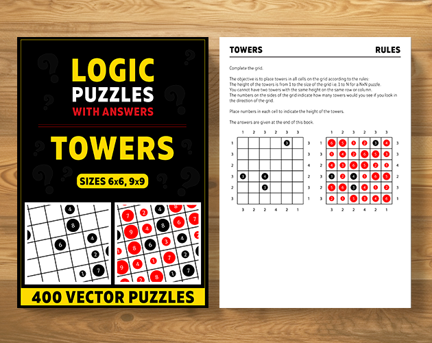 Towers - 400 Japanese vector puzzles by cruizrf