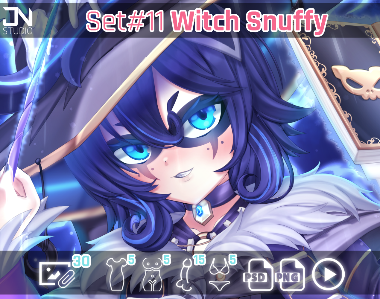 Set#11 Witch Snuffy by Jnstudio