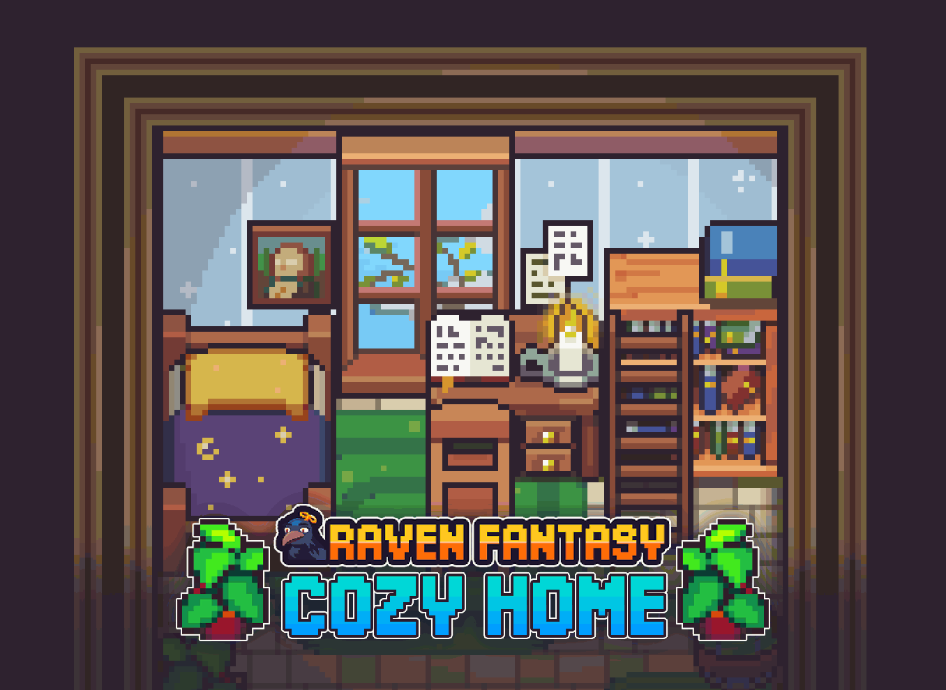Raven Fantasy - 2D PixelArt Tileset and Sprites - Cozy Home by ...