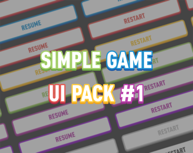 Simple Game UI Pack #1 by Kraupin - UI Designer Simple Game UI Pack #1 by Kraupin - UI Designer