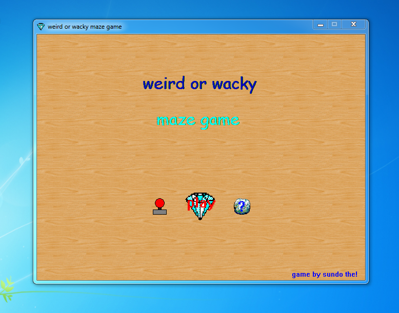 weird or wacky maze game by sundo the!