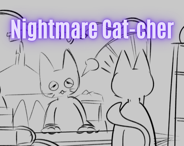 Nightmare Cat-cher by Savage Kitties Studio