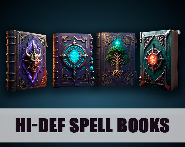 Hi-Def Spell Books Sprites by FortressSide