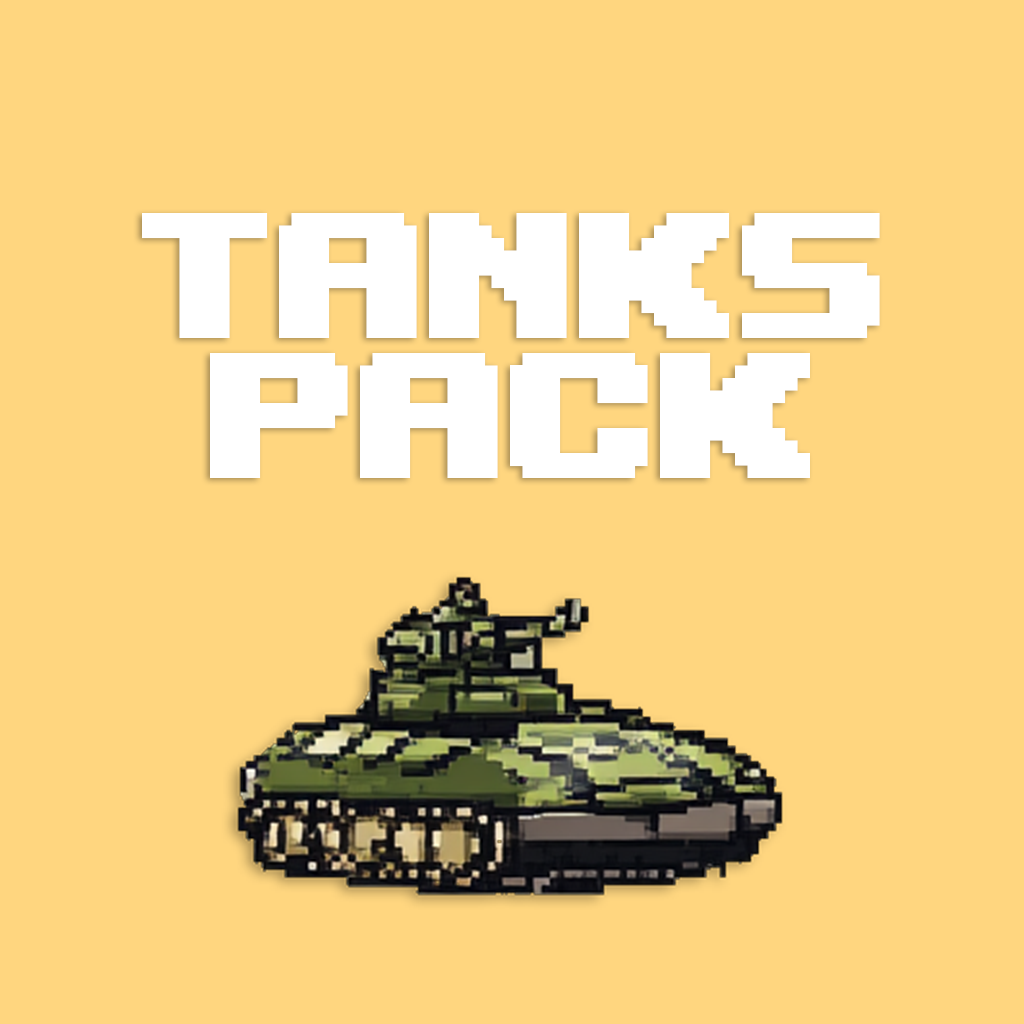 Pack of pixel tank sprites by crown21