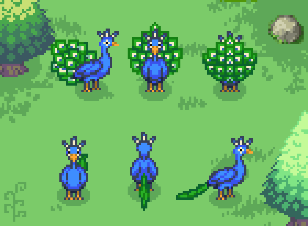 Pixel Art Creature Animal Peacock [FREE] by Pixeline