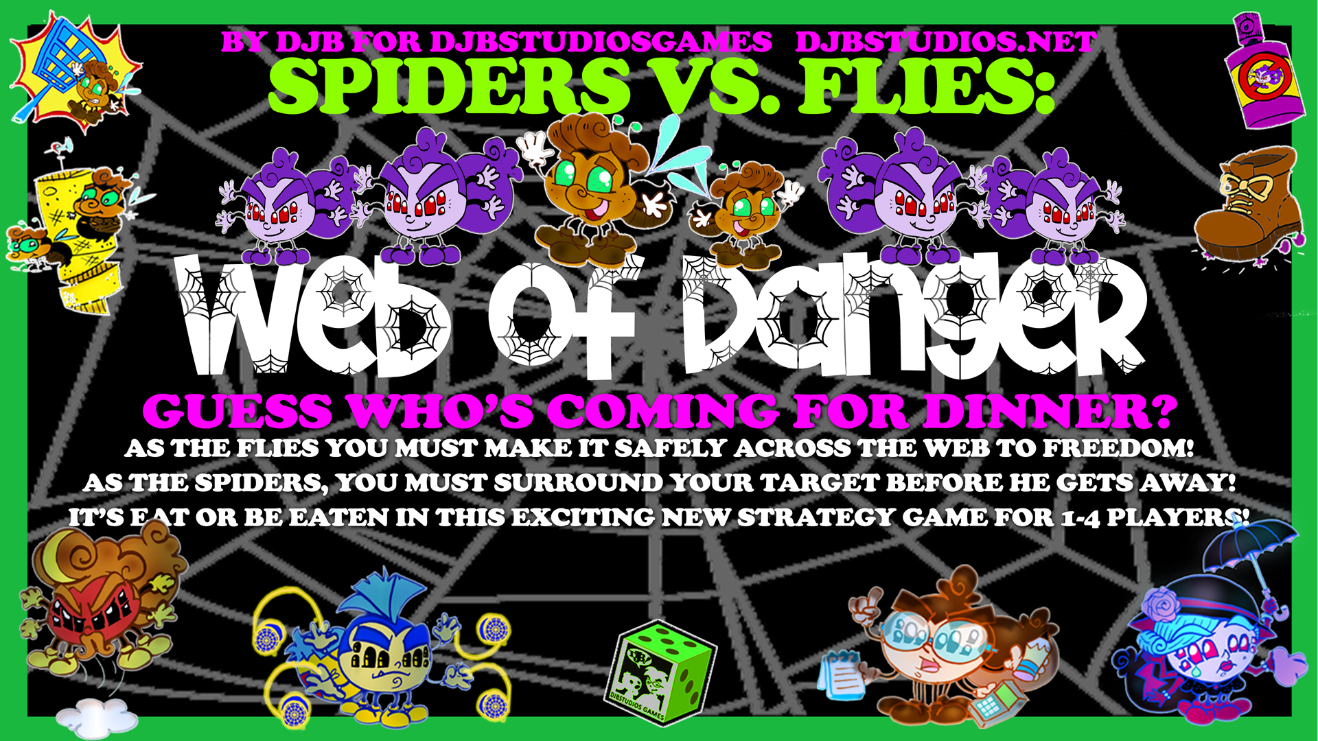 SPIDERS VS FLIES: WEB OF DANGER by DJBSTUDIOS.NET