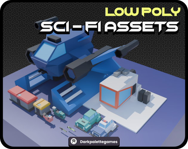 LOW-POLY SCI-FI ASSETS by DARK_PALETTE