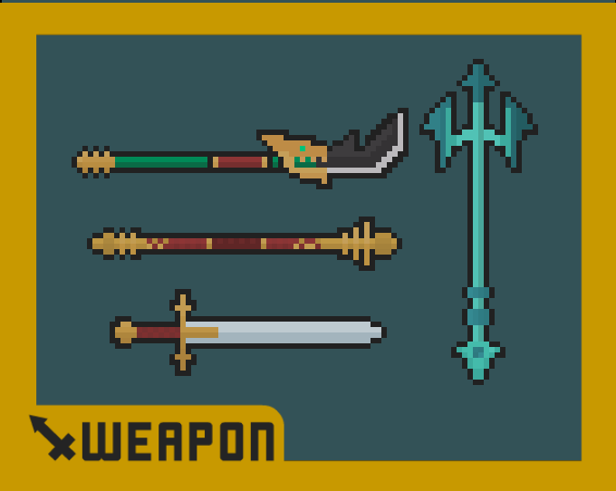 Pixel Melee Pack (Mythology) by EMSALI Assets