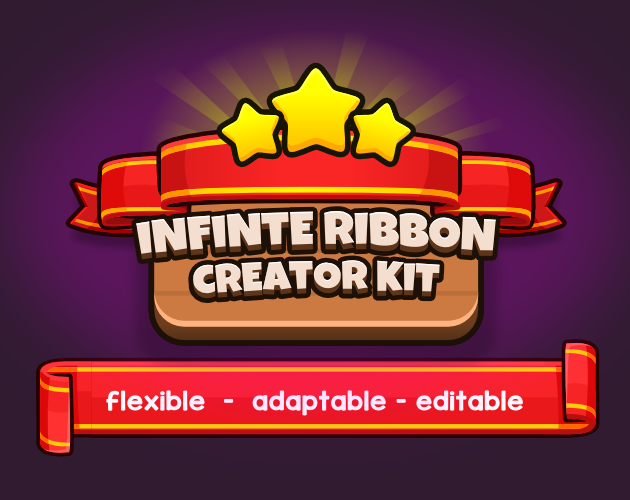 Ribbon creating pack by Robert Brooks - gamedeveloperstudio.com