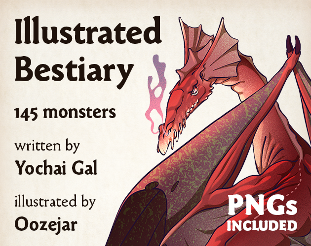 Illustrated Bestiary by Gourdin Konbo Club