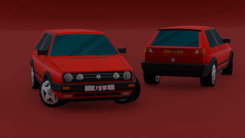 PS1 / Pixel Art style car by designersoup