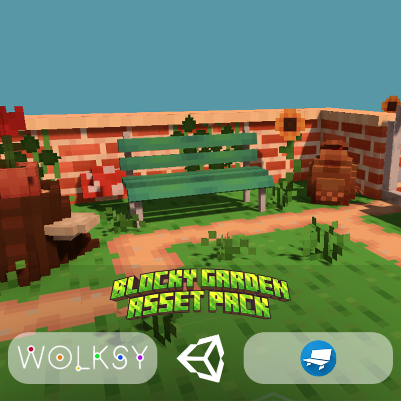 Blocky Garden Asset Pack by Wolksy