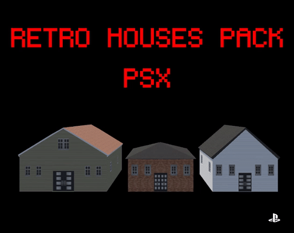 RETRO HOUSES PACK | PSX by Mayfly Studios