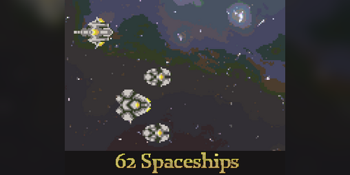 2D Pixel Spaceships Kit by Venogear