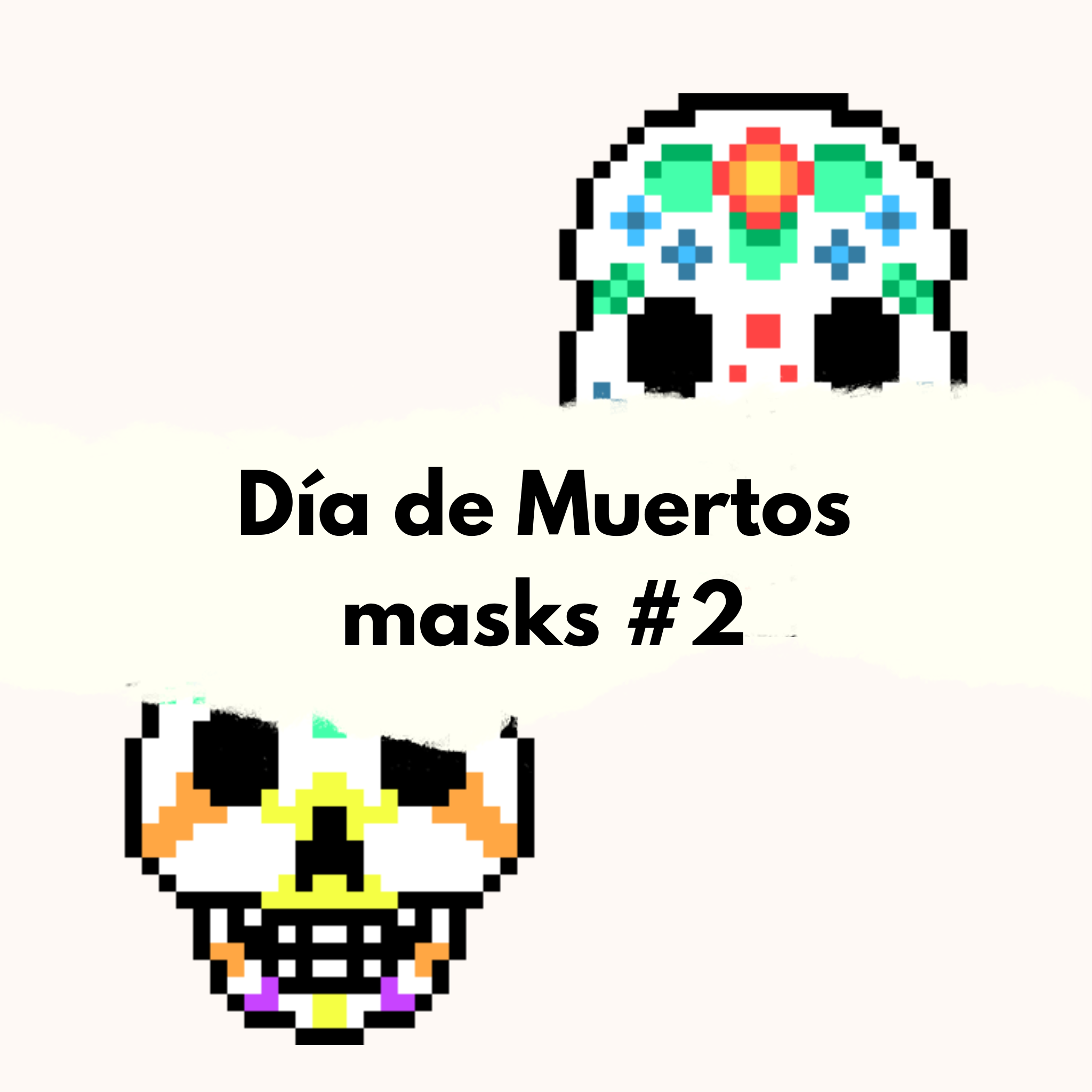Dia de Muertos masks #2 - Pixel Art Asset Pack by InKing