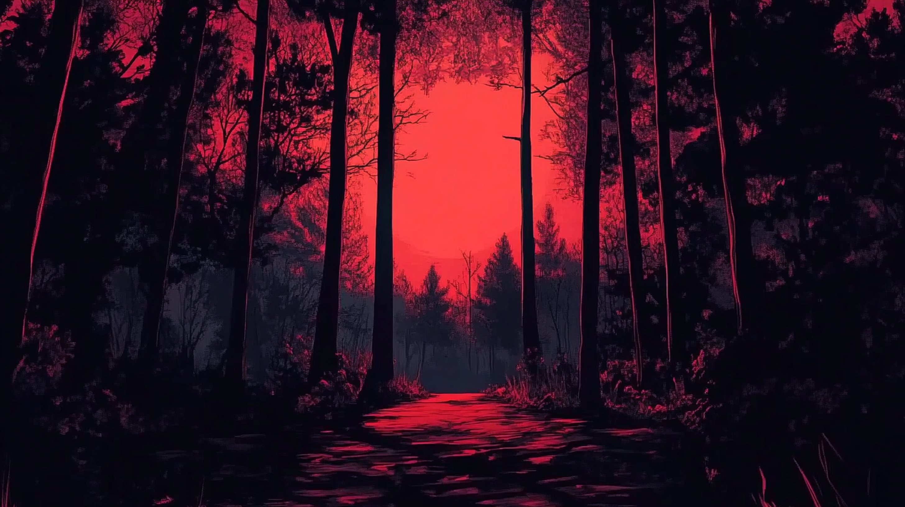 FREE HORROR FOREST VN BACKGROUNDS by Liminal Games