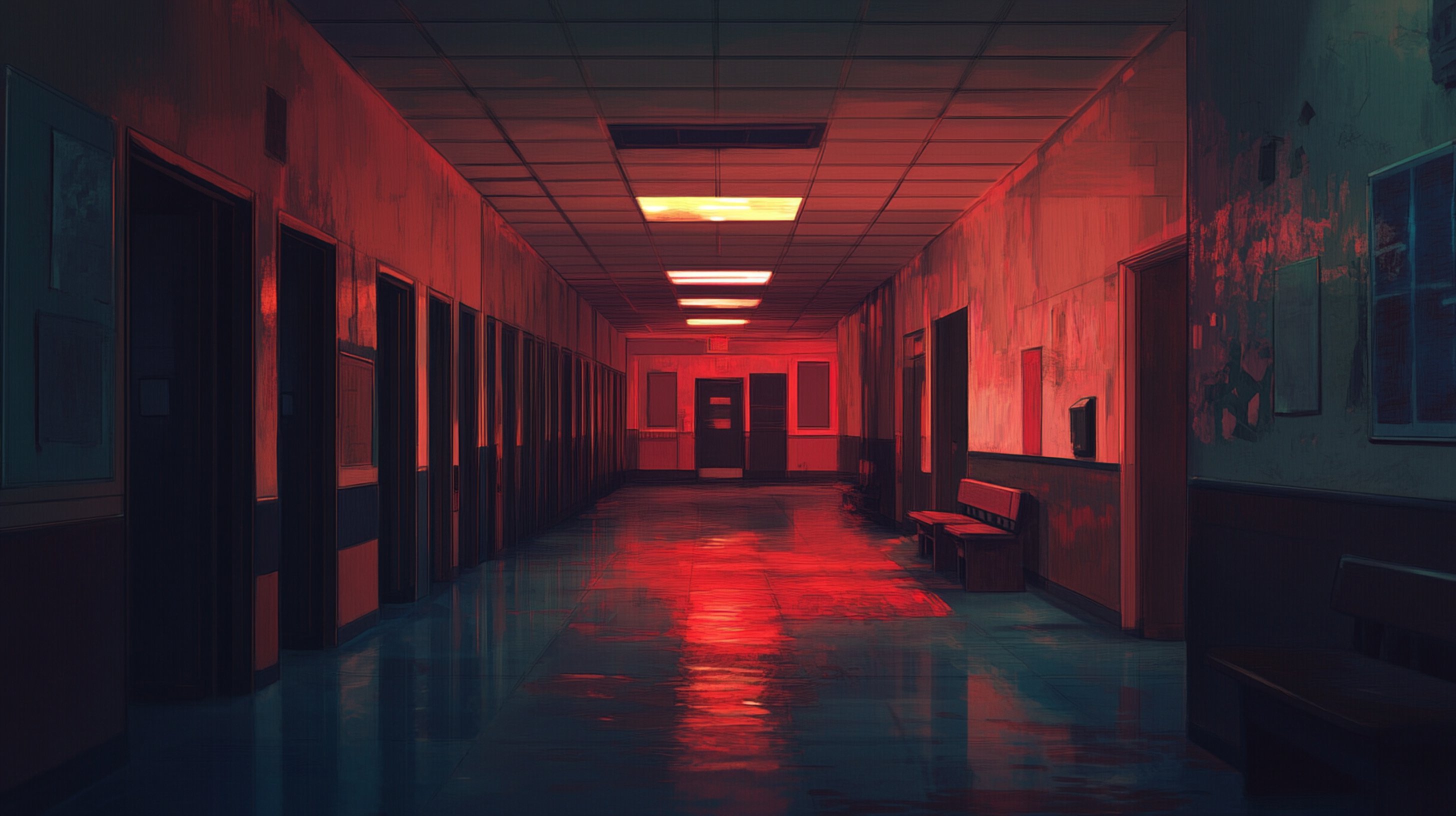 FREE HORROR SCHOOL VN BACKGROUNDS by Liminal Games