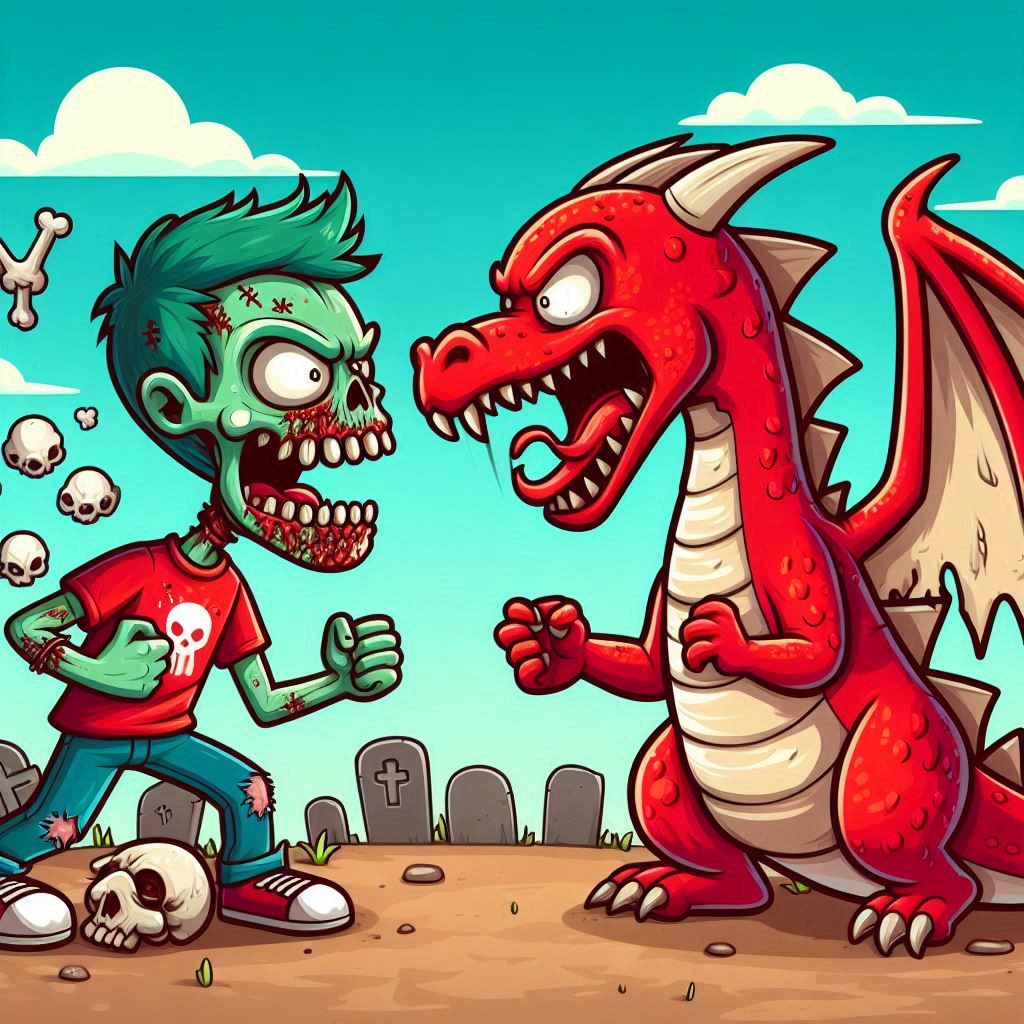 Dragons Vs Zombies by AzizCDM