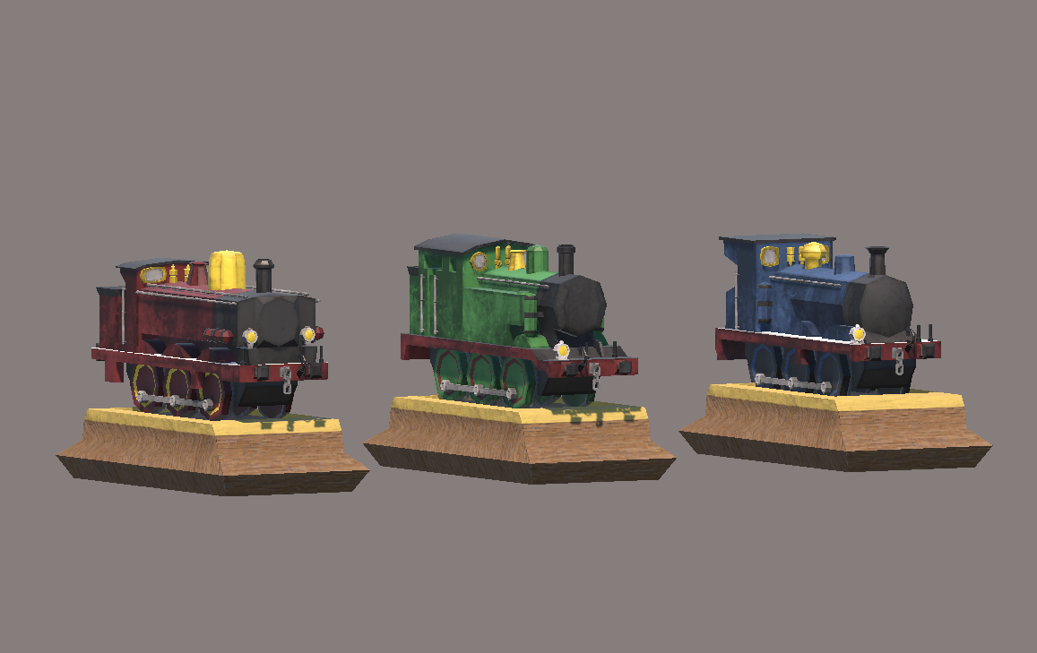 Low poly modular train by thijsuwu