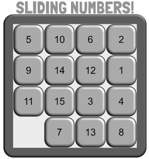 Sliding numbers by Exca