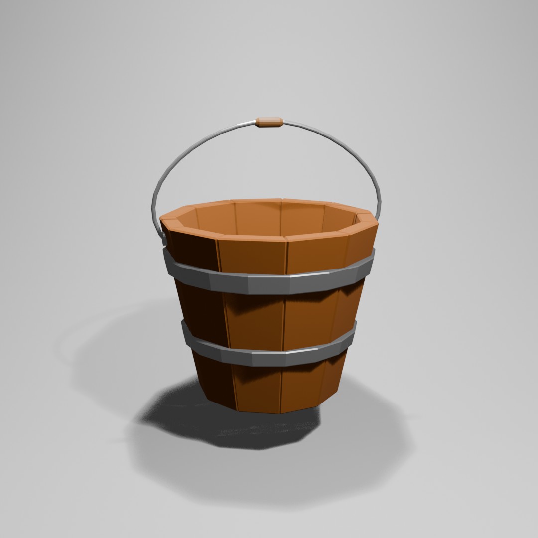 Low Poly Bucket by DefGreatFox