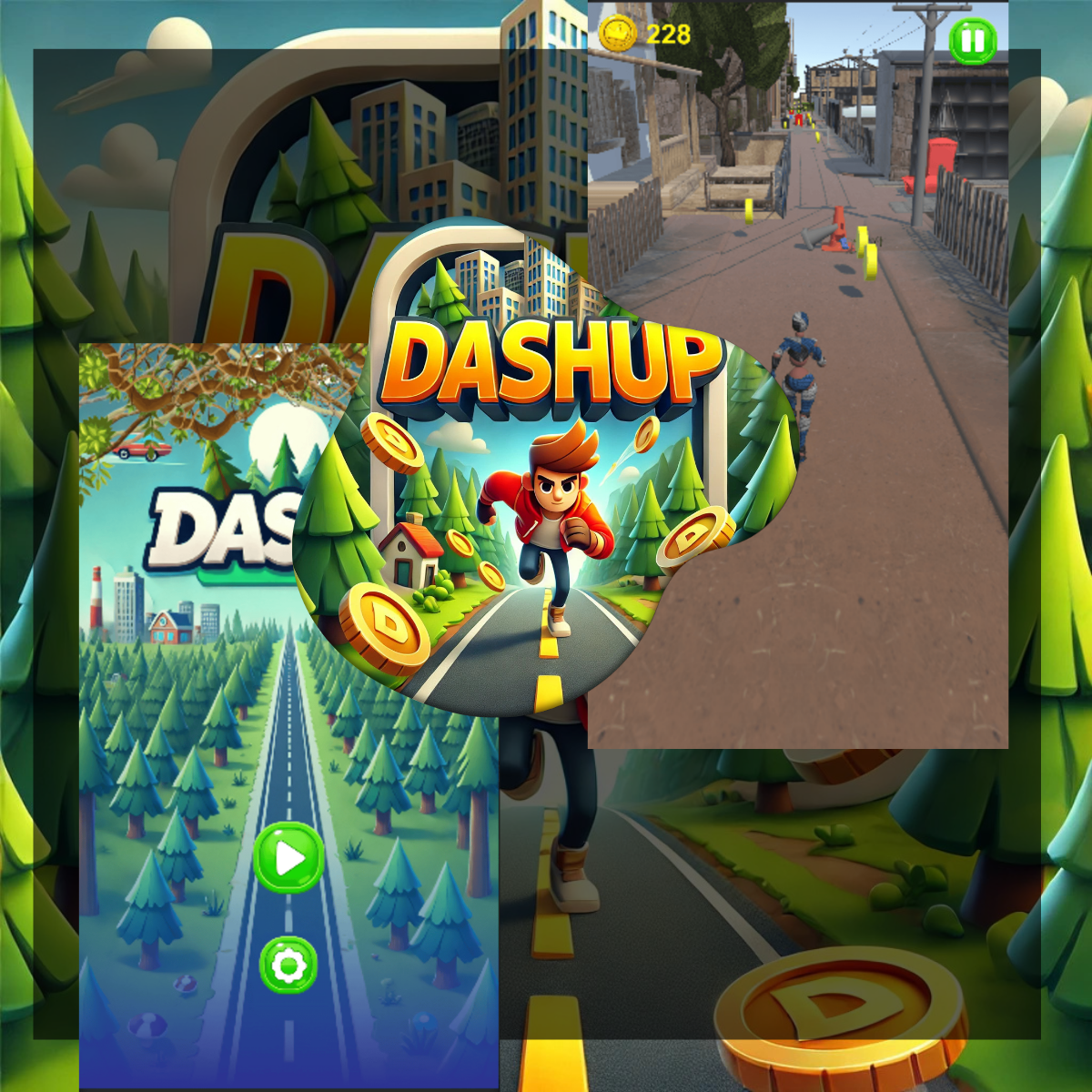 Endless Runner Game - DashUp by kp'sTech