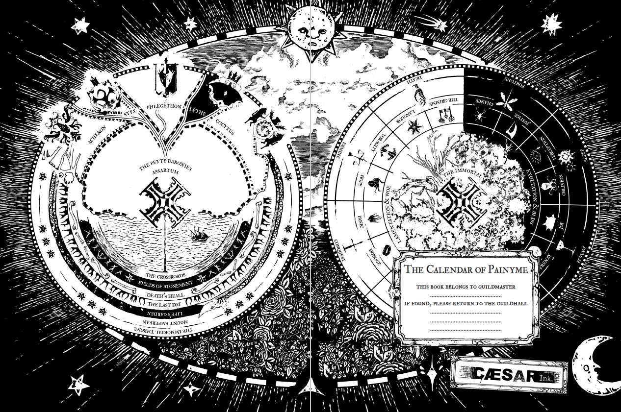 Calendar of Painyme by Caesar Ink