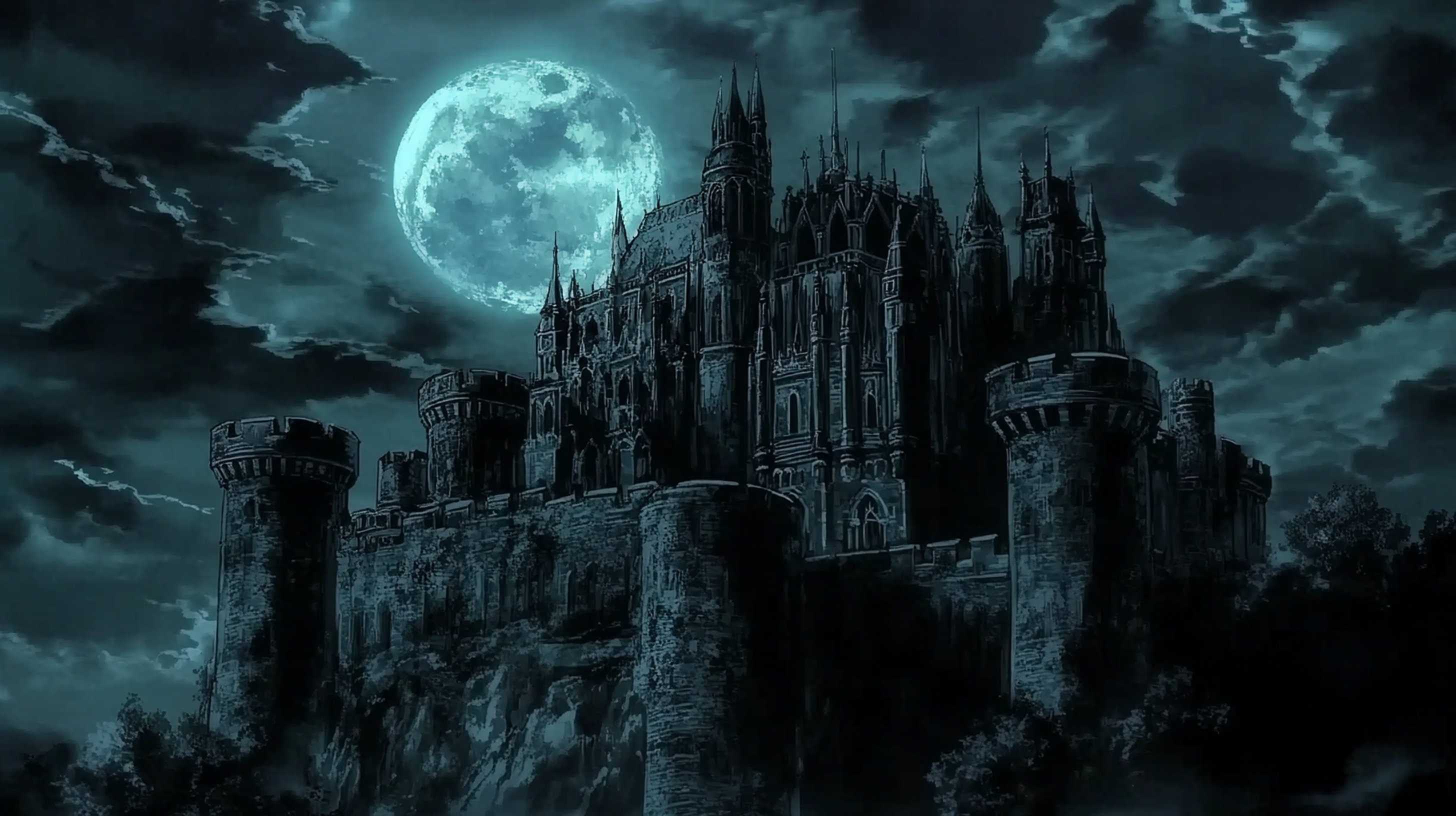FREE HORROR DARK CASTLE VN BACKGROUNDS by Liminal Games
