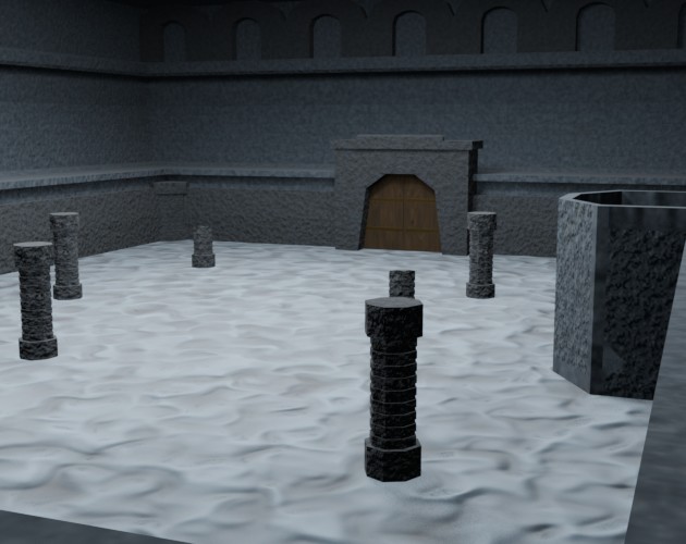 Arena Rock Asset 3D - FBX, GLB, Blender by Venturon