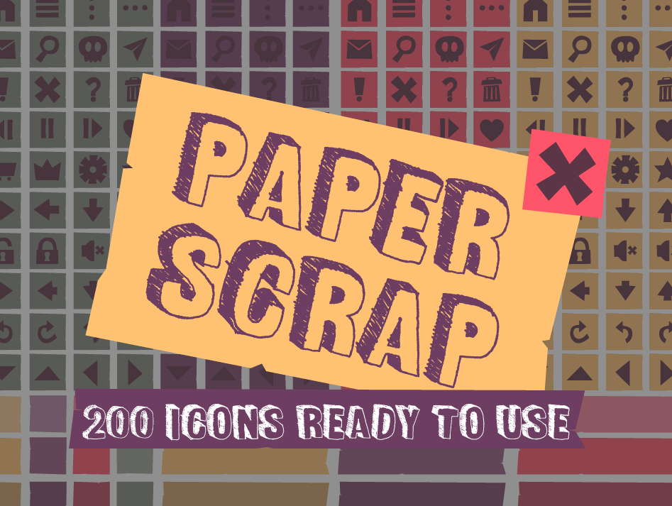 Paper scrap _ UI assets by JuliLadstatter